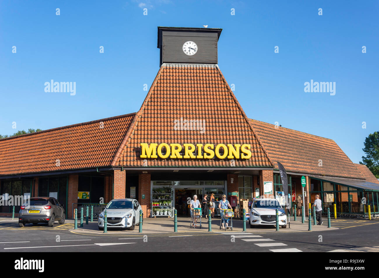 Entrance to Morrisons supermarket, George Westwood Way, Beccles ...
