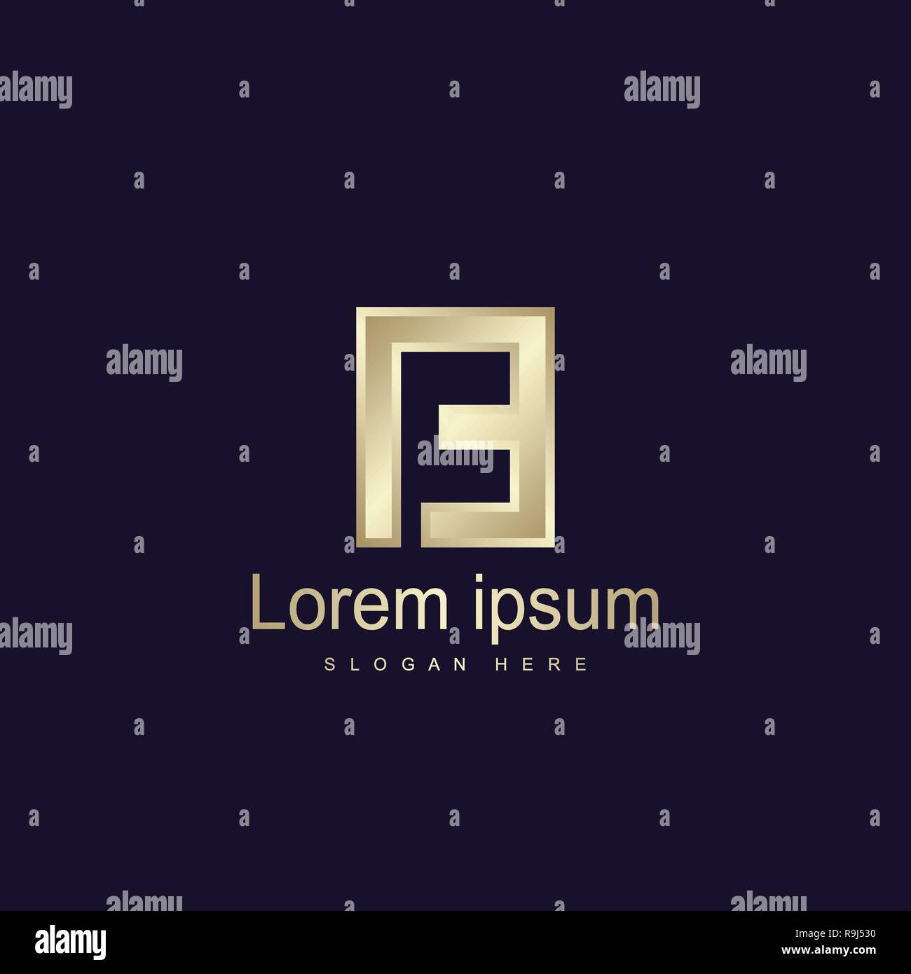 Initial Letter IE Logo Template Vector Design Stock Vector Image & Art ...