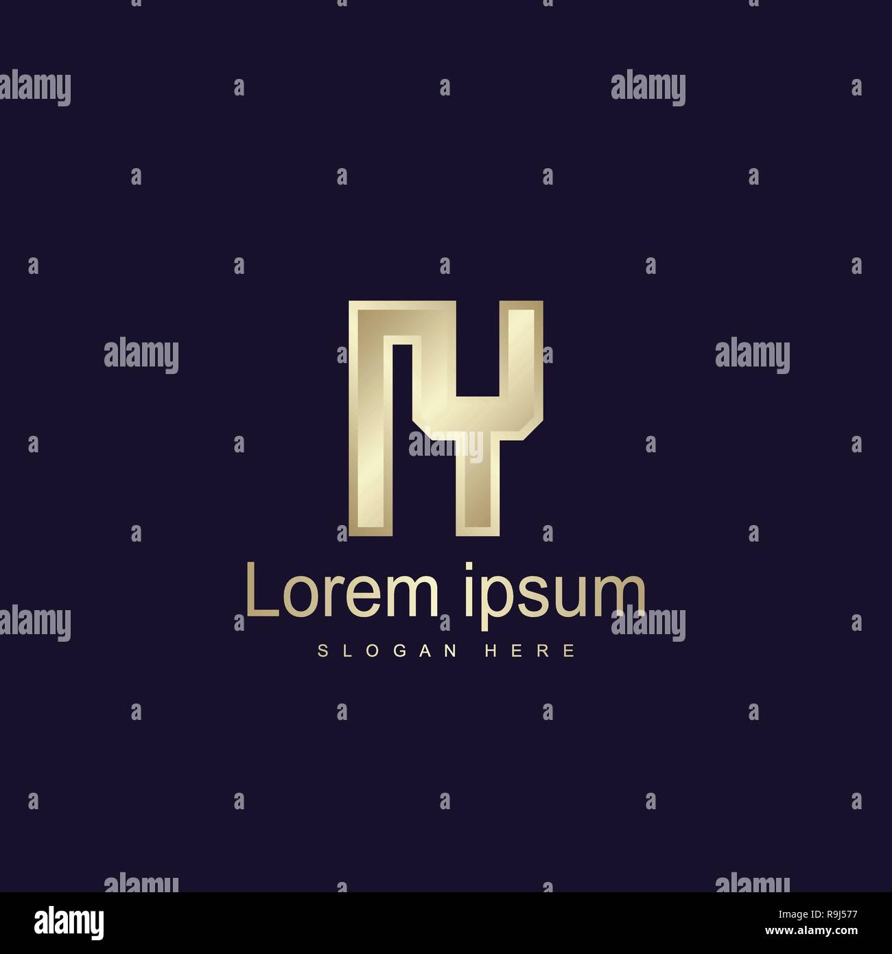 Initial Letter IY Logo Template Vector Design Stock Vector Image & Art ...