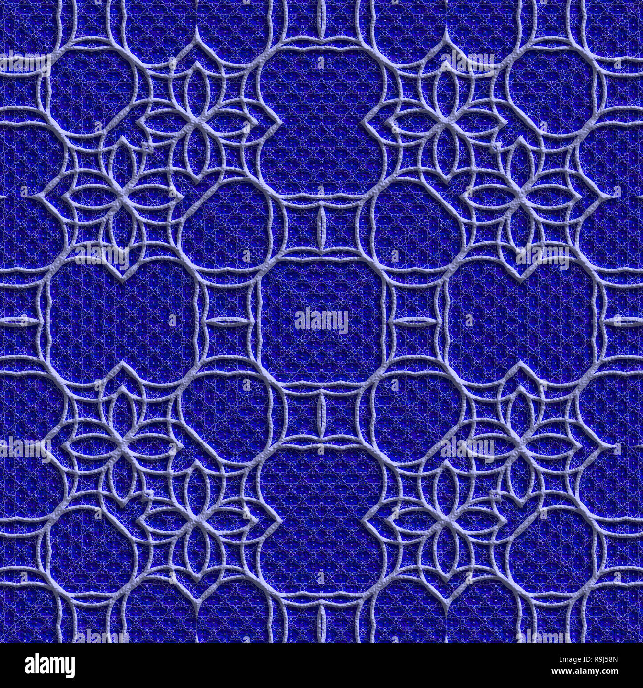 3D effect seamless blue background, wallpaper decoration pattern Stock ...