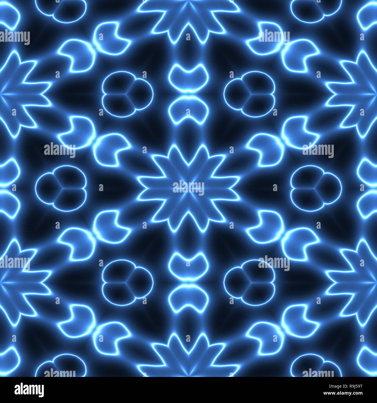 3D effect seamless blue background, wallpaper decoration pattern Stock ...