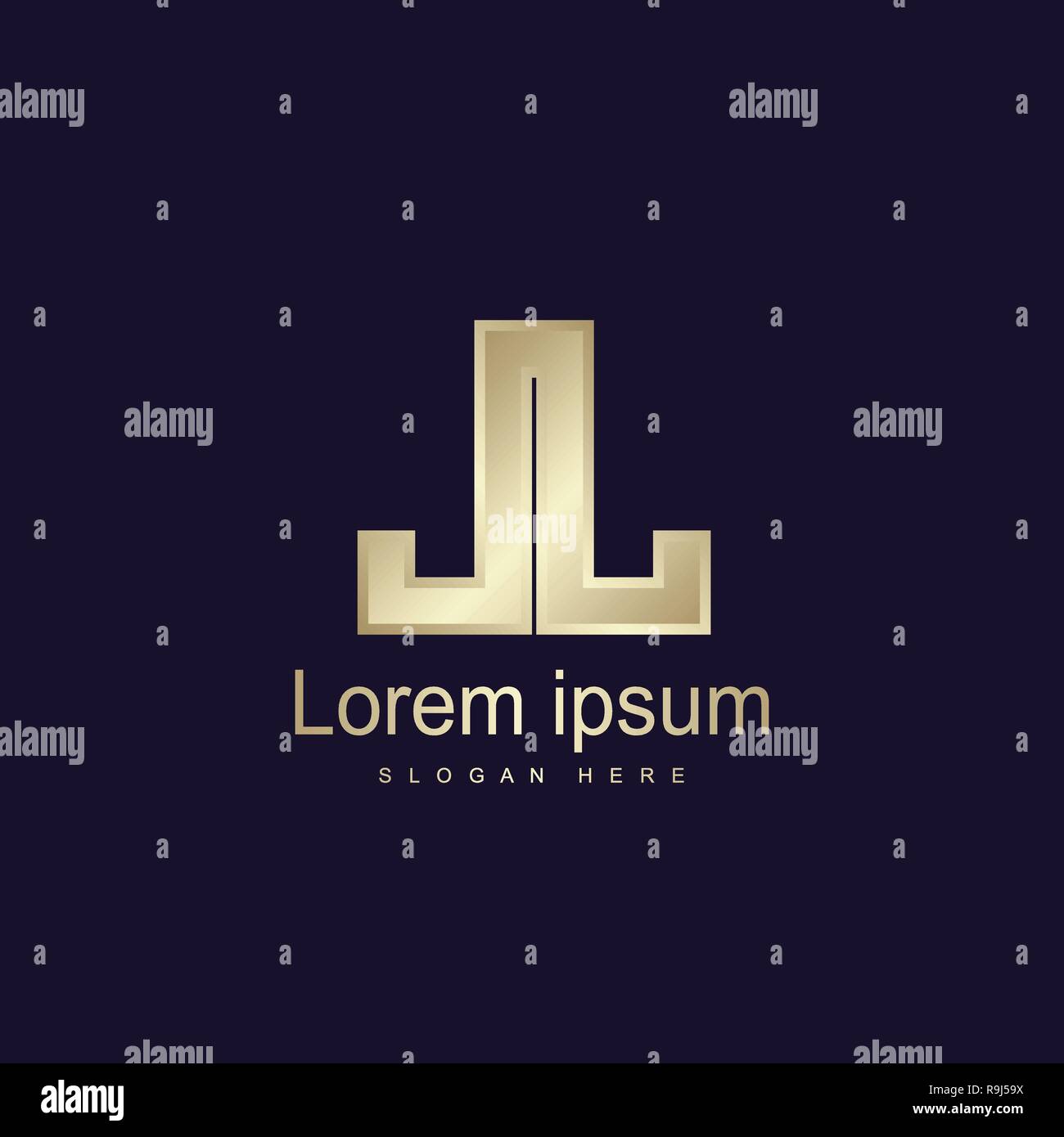 Initial Letter JJ Logo Template Vector Design Stock Vector Image & Art ...