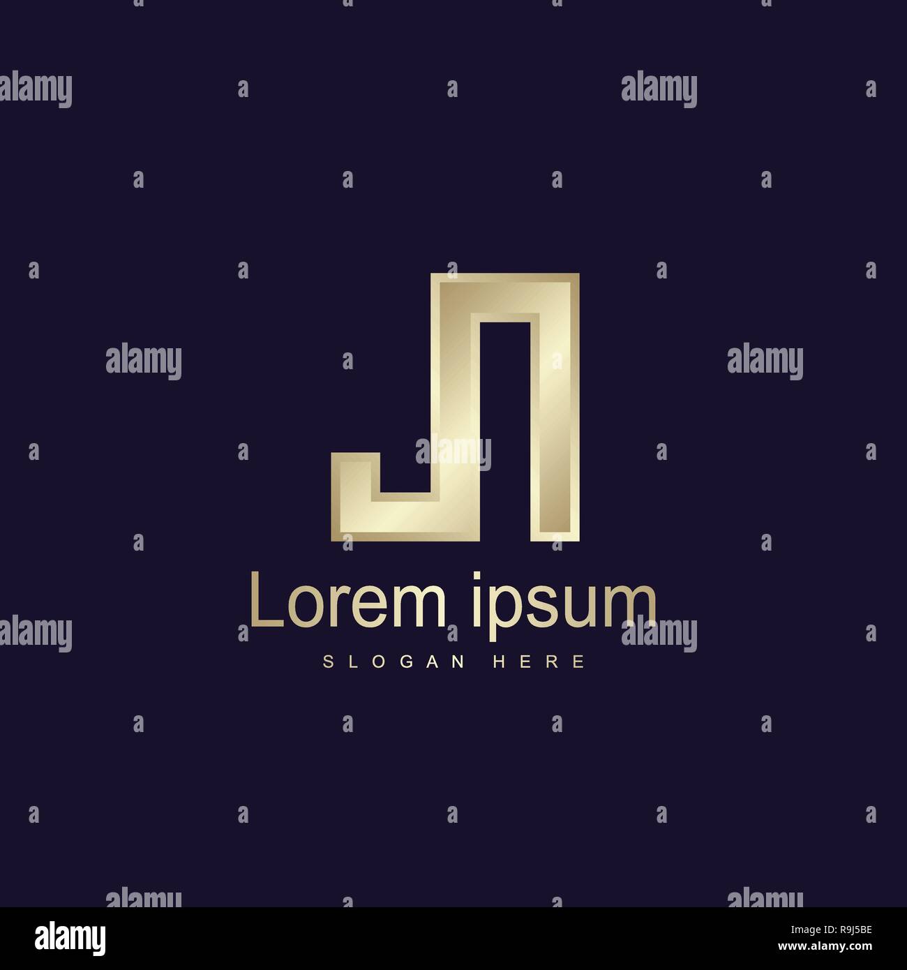 Jn letters Stock Vector Images - Alamy