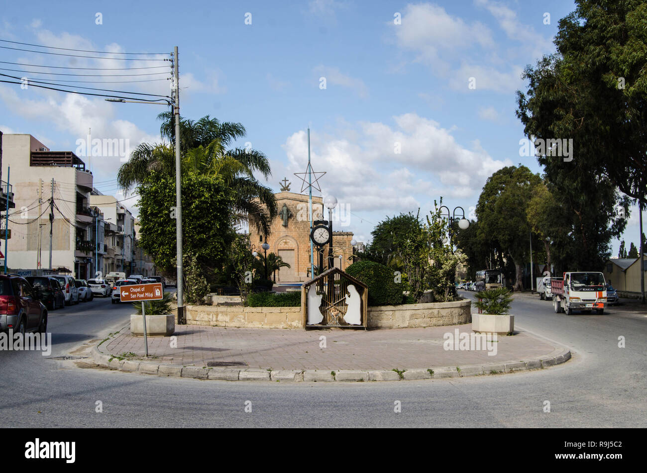 digital painting oil on canvas - Mosta Dome Cathedral St. Mary church ...