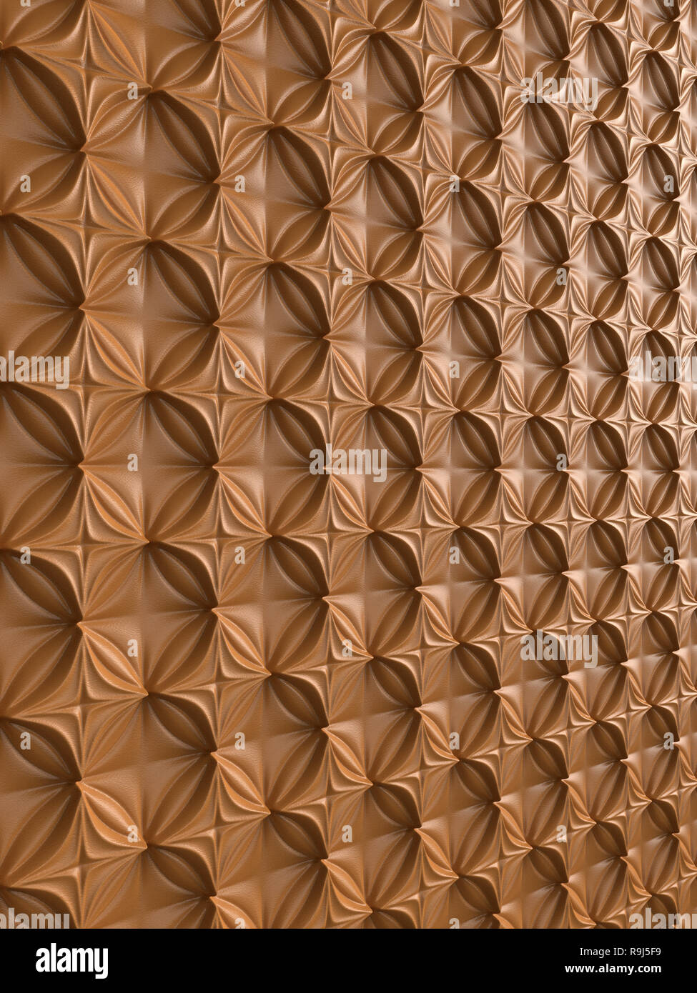 Brown 3d effect glossy leather textured background pattern Stock Photo ...
