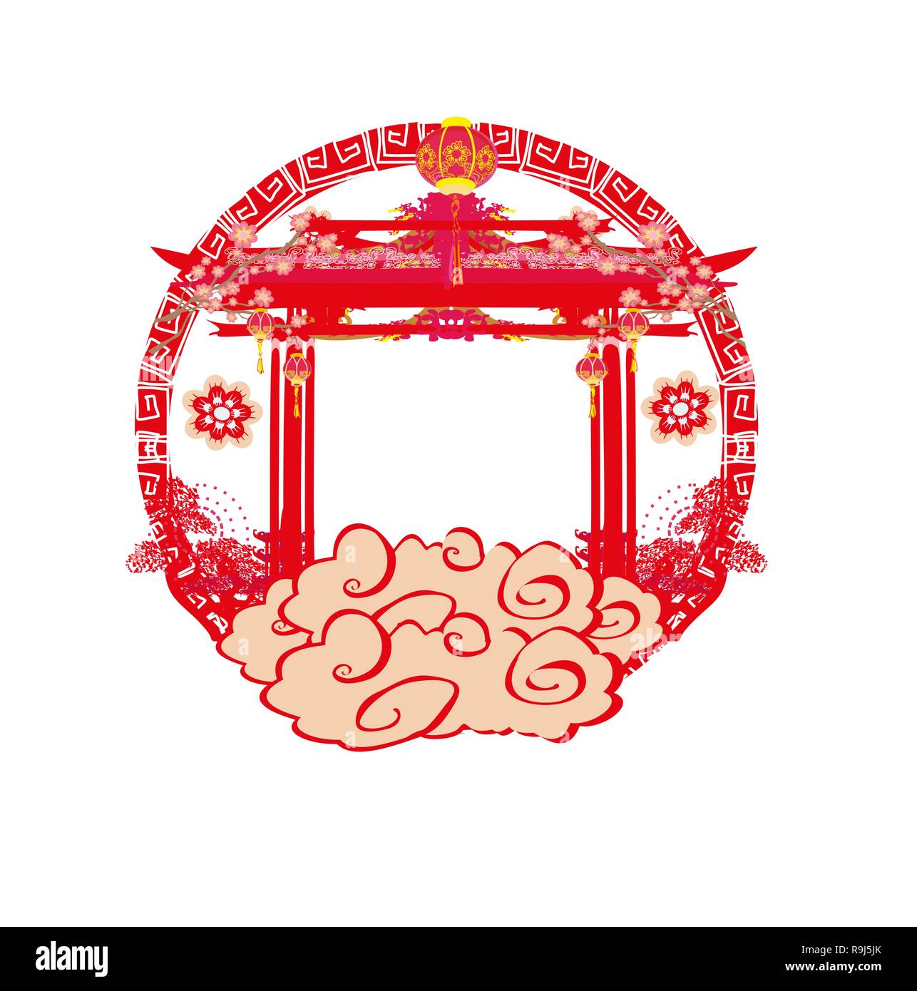 Mid-Autumn Festival for Chinese New Year - card Stock Vector Image ...