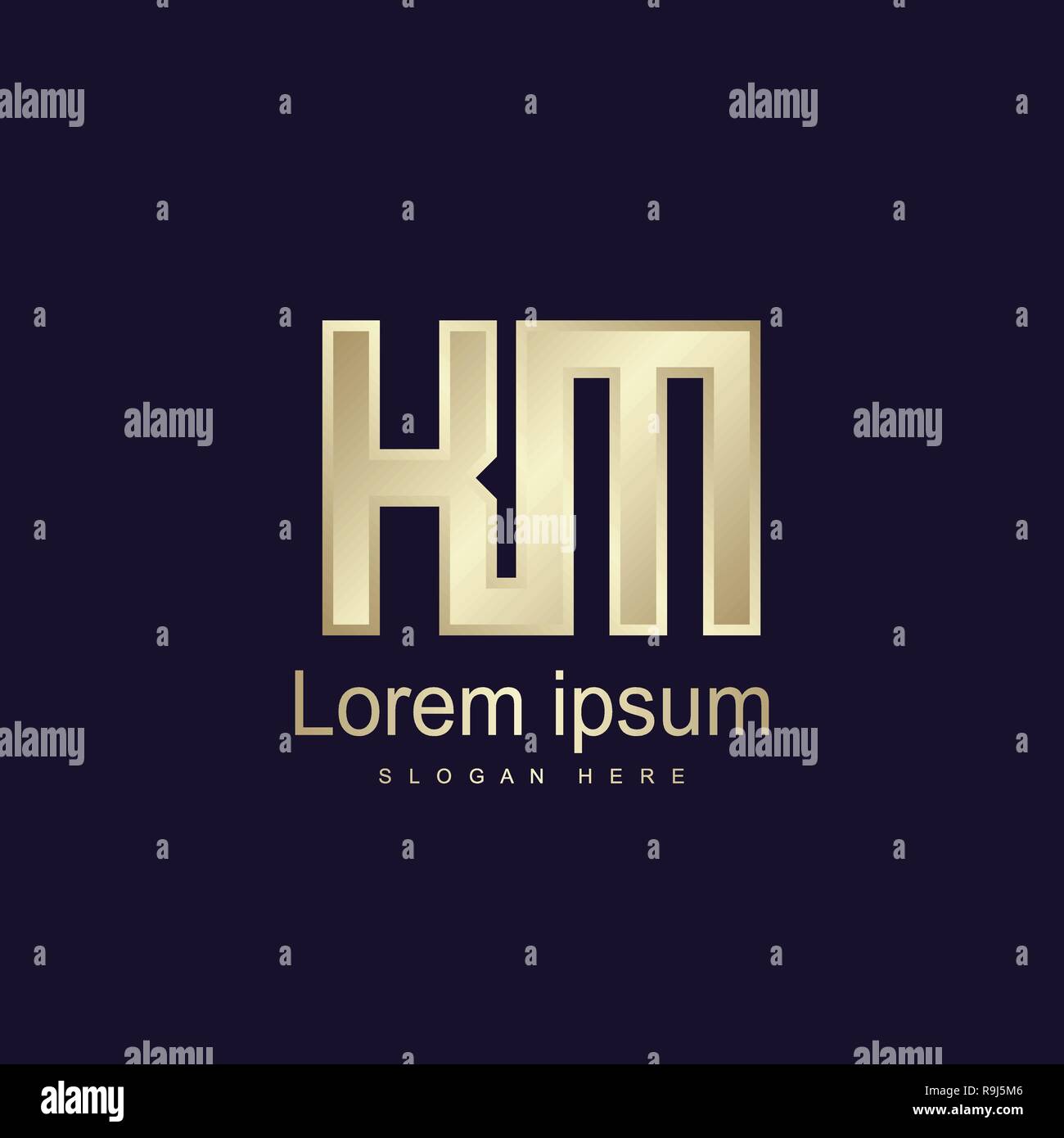 Km letters Stock Vector Images - Alamy