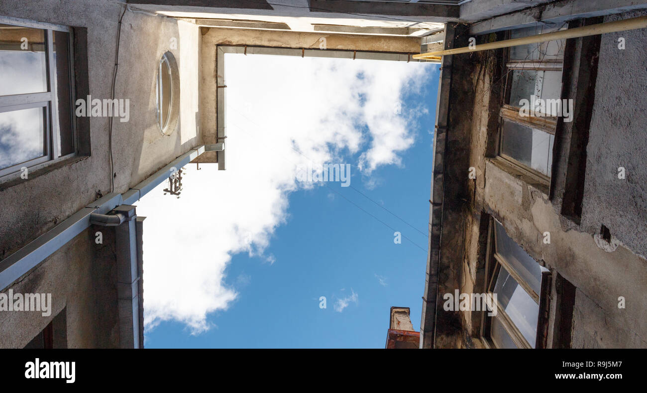 Perspective window up old hi-res stock photography and images - Alamy