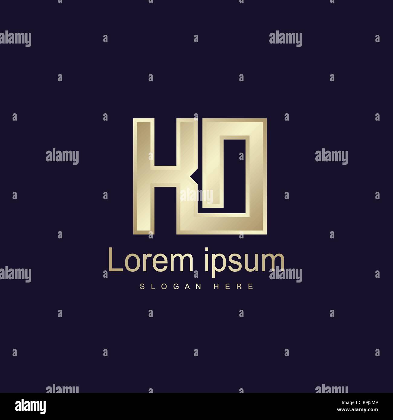Ko letters Stock Vector Images - Alamy