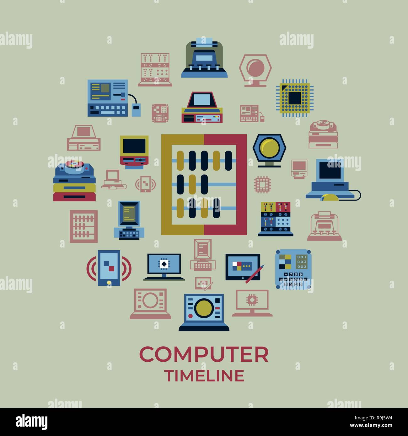 Infographic Technology Timeline