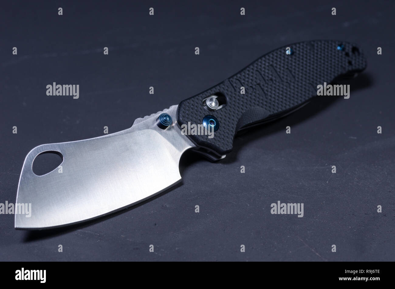 Pocket knife with a wide blade. Butcher's knife. Mini butcher knife ...