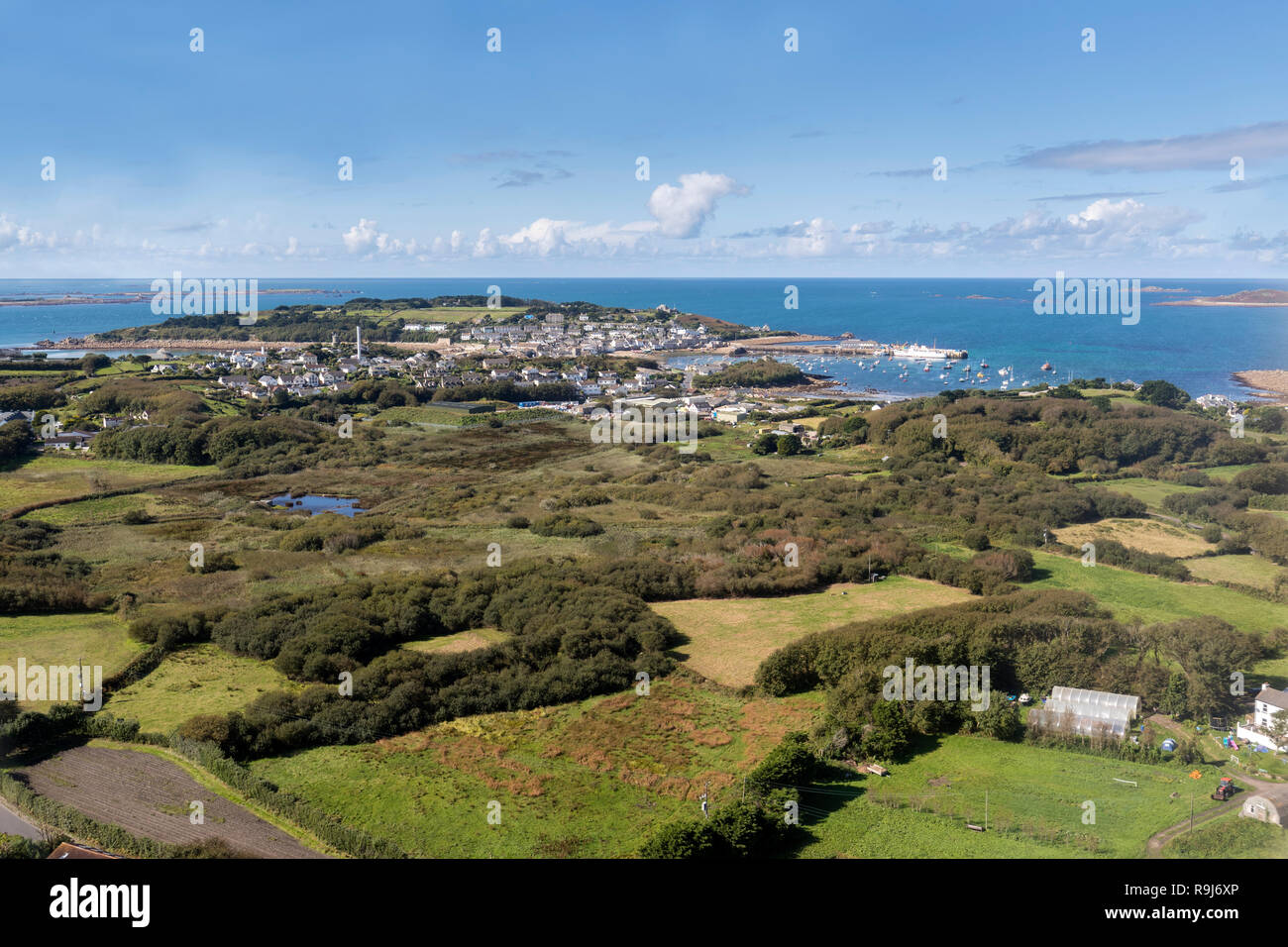 St marys scilly isles aerial hi-res stock photography and images - Alamy