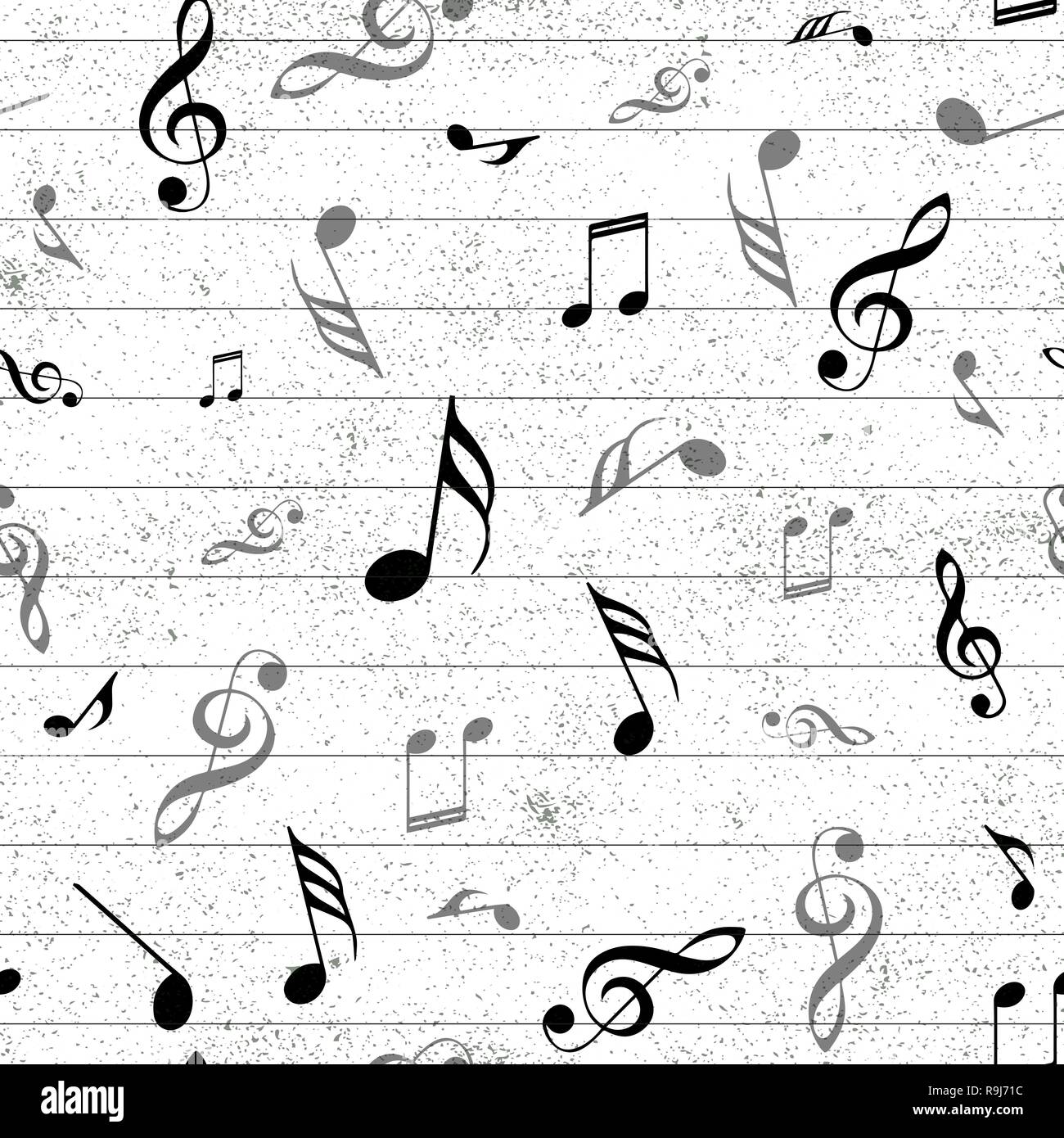Abstract music seamless pattern background vector illustration for your ...