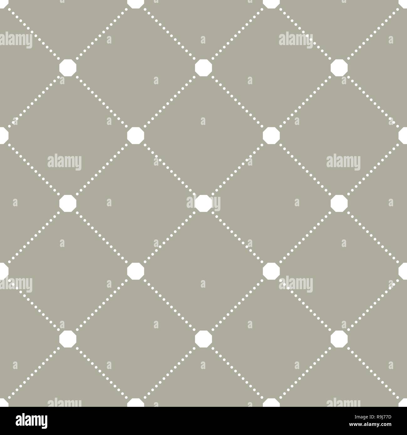Geometric dotted vector white pattern. Seamless abstract modern texture ...