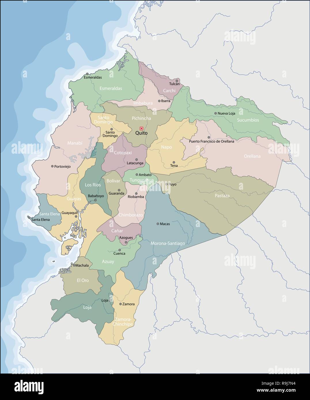Cuenca map hi-res stock photography and images - Alamy