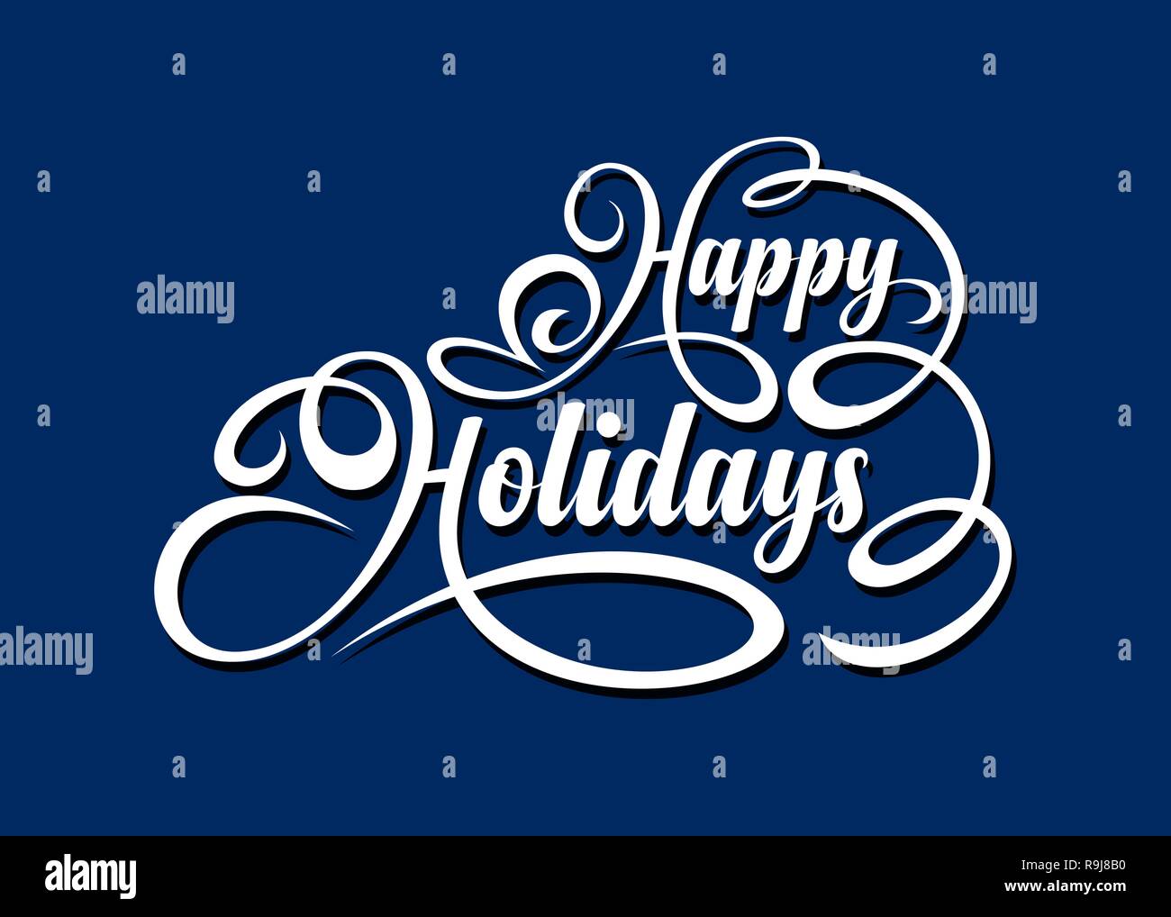 Happy Holidays text Stock Vector Image & Art - Alamy