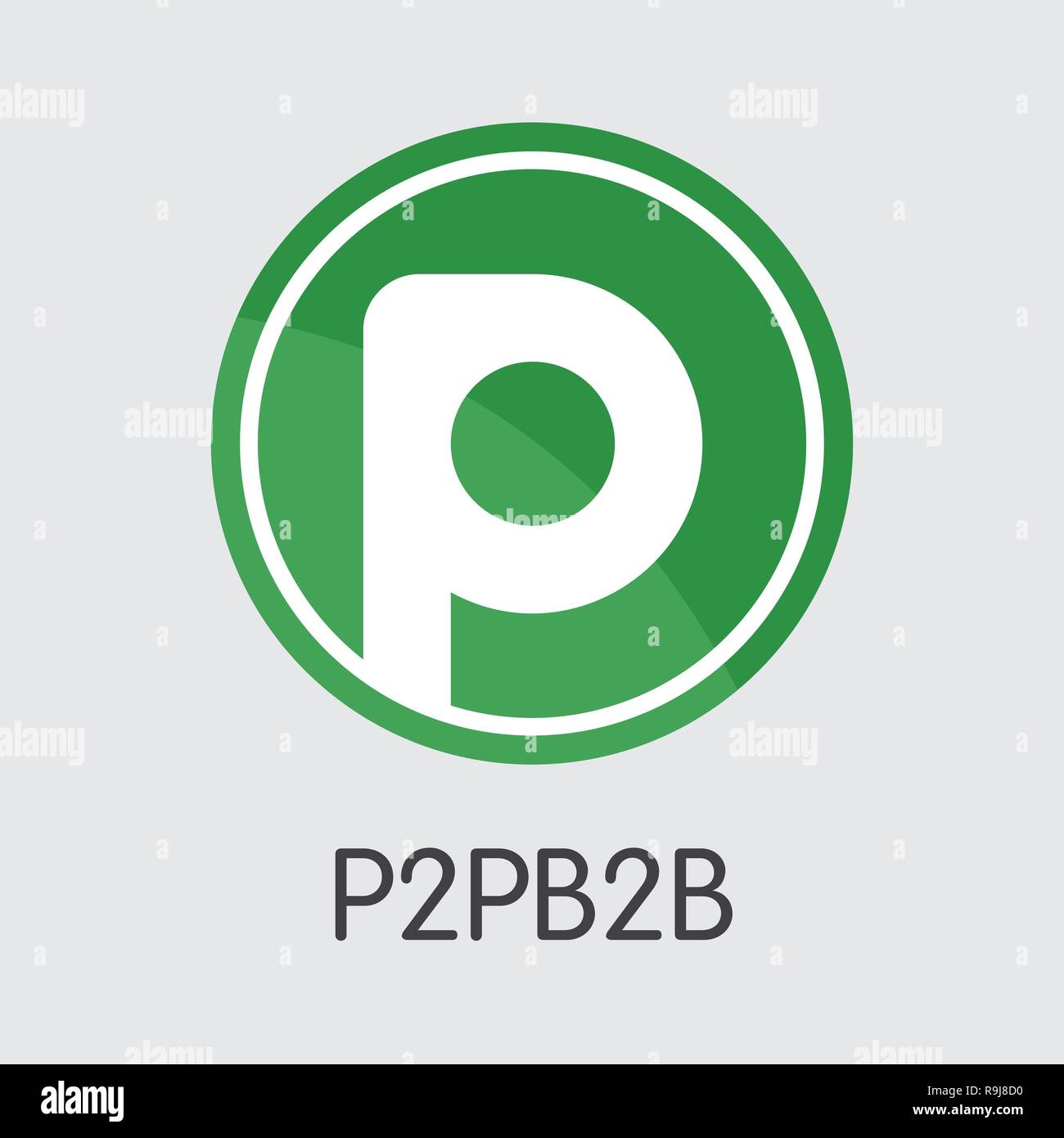 Exchange - P2pb2B Copy. The Crypto Coins or Cryptocurrency Logo Stock ...