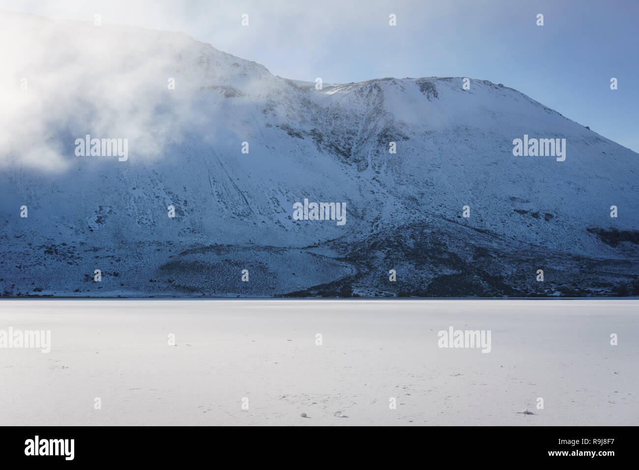 Frozen lake during winter season in Patagonia, Argentina Stock Photo ...