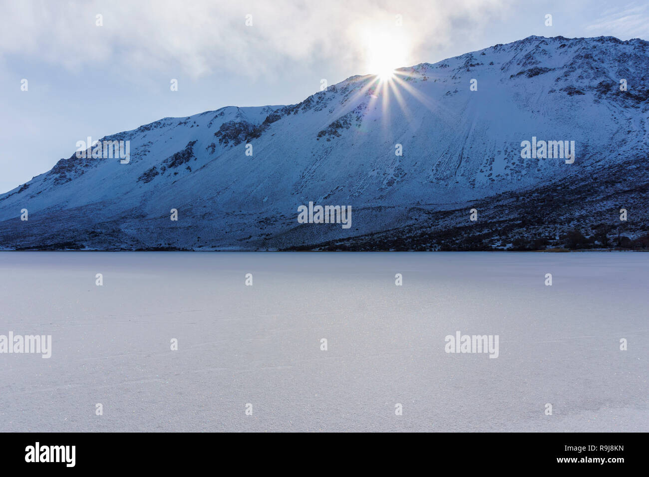 frozen lake during winter season in Patagonia, Argentina Stock Photo ...