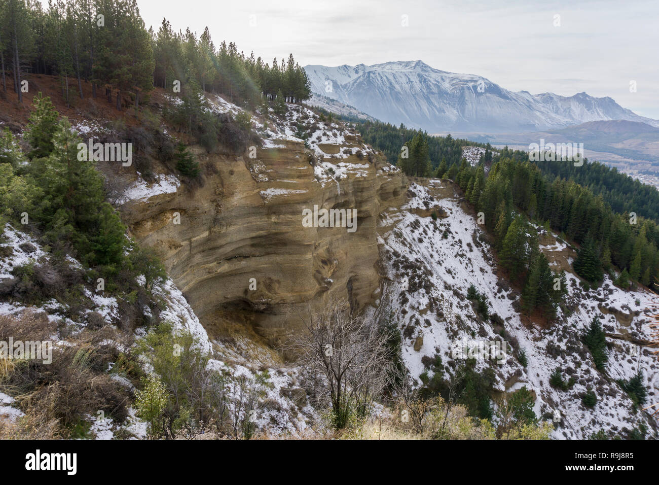 Snow-capped mountains during Winter Season in Esquel, Patagonia ...