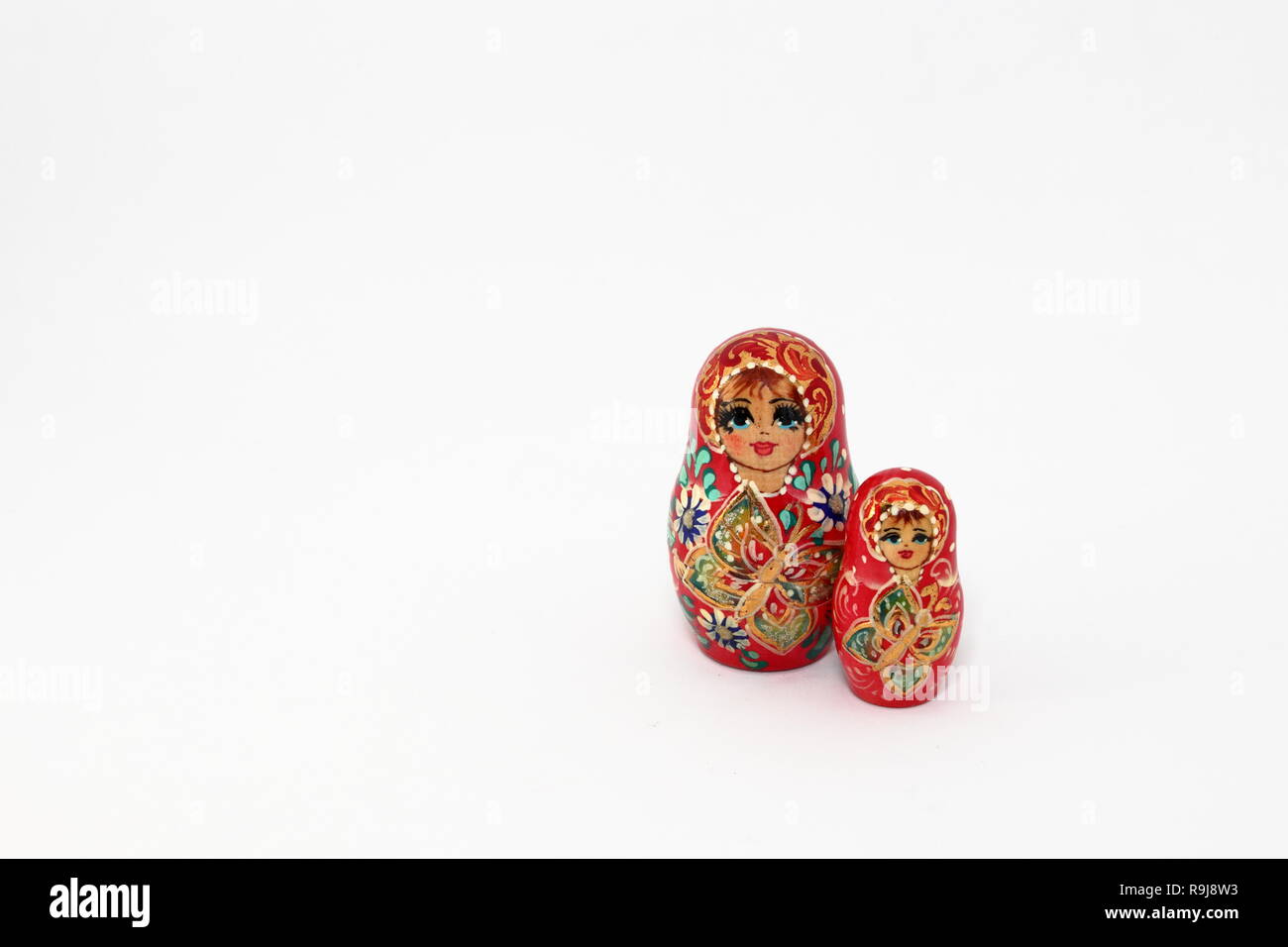 Difference size cute mini matryoshka, Russian nesting dolls, stacking ...