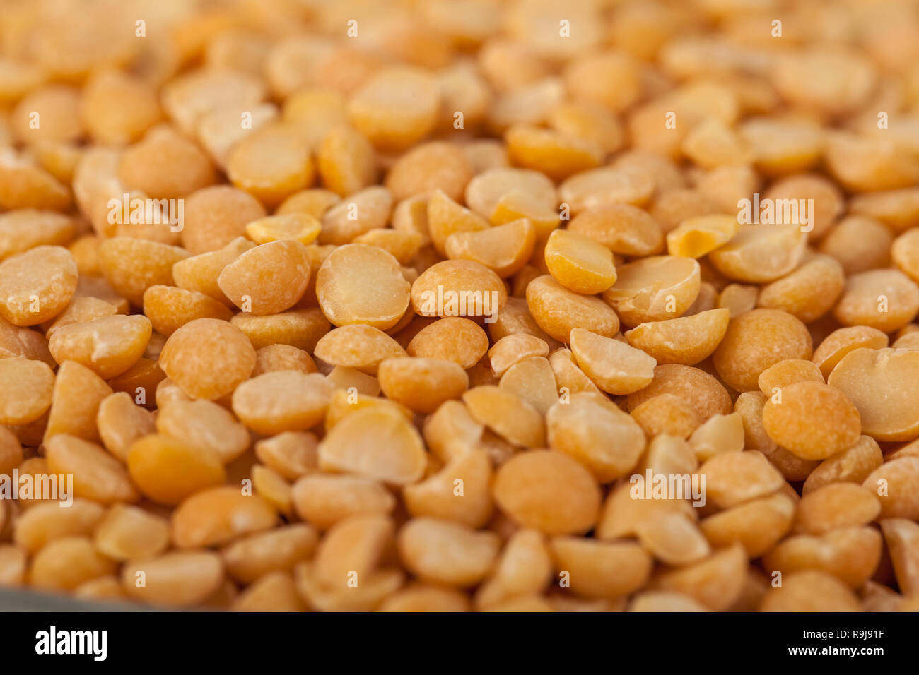 Yellow split mustard seeds for backgrounds or textures, healthy food ...