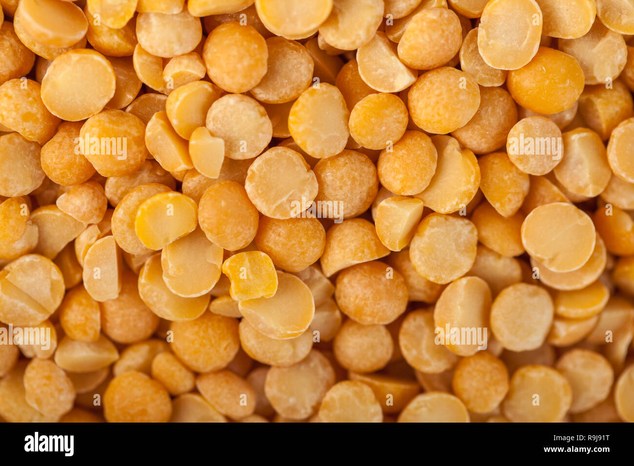 Yellow split mustard seeds for backgrounds or textures, healthy food ...