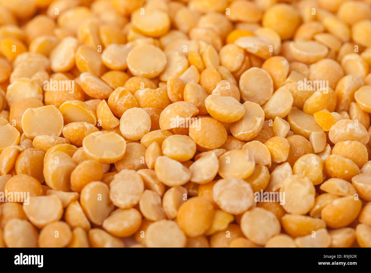 Yellow split mustard seeds for backgrounds or textures, healthy food ...