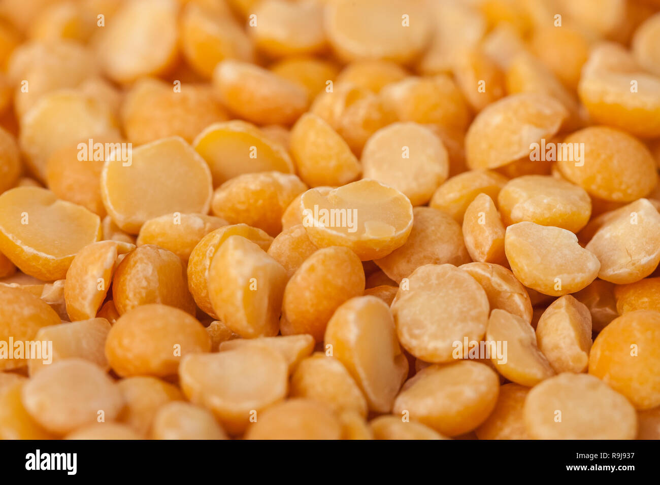 Yellow split mustard seeds for backgrounds or textures, healthy food ...