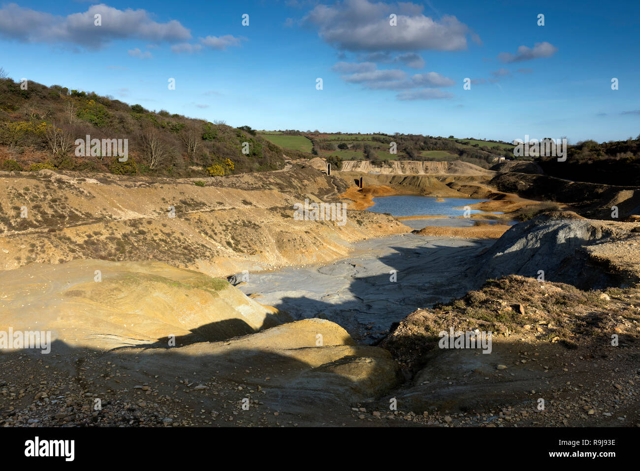Wheal Maid; Tailings Dam; St Day; Cornwall; UK Stock Photo - Alamy