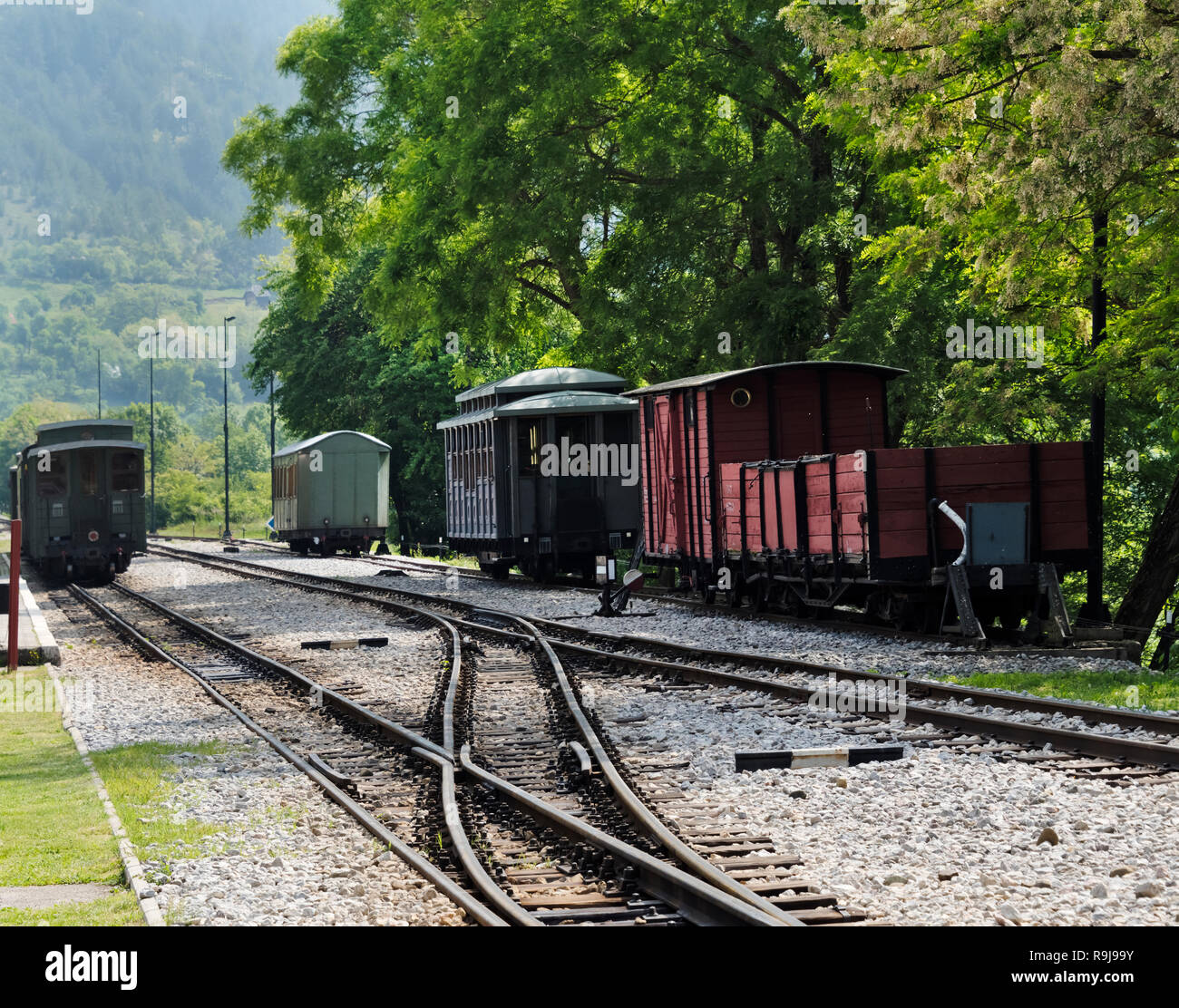 Sargan Eight train, a narrow-gauge heritage railway, Mokra Gora, Serbia ...