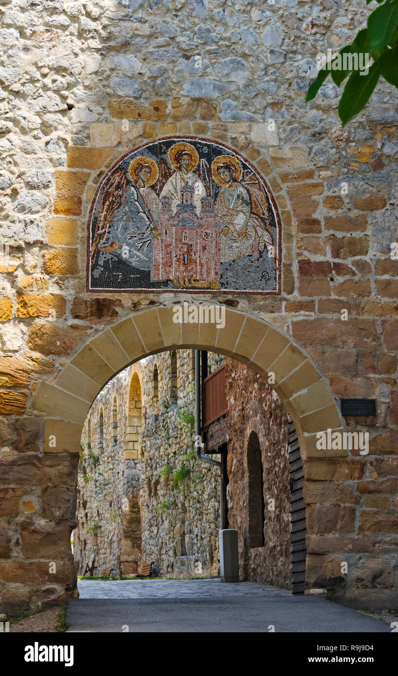Manasija Monastery, a Serbian Orthodox monastery, Serbia Stock Photo ...