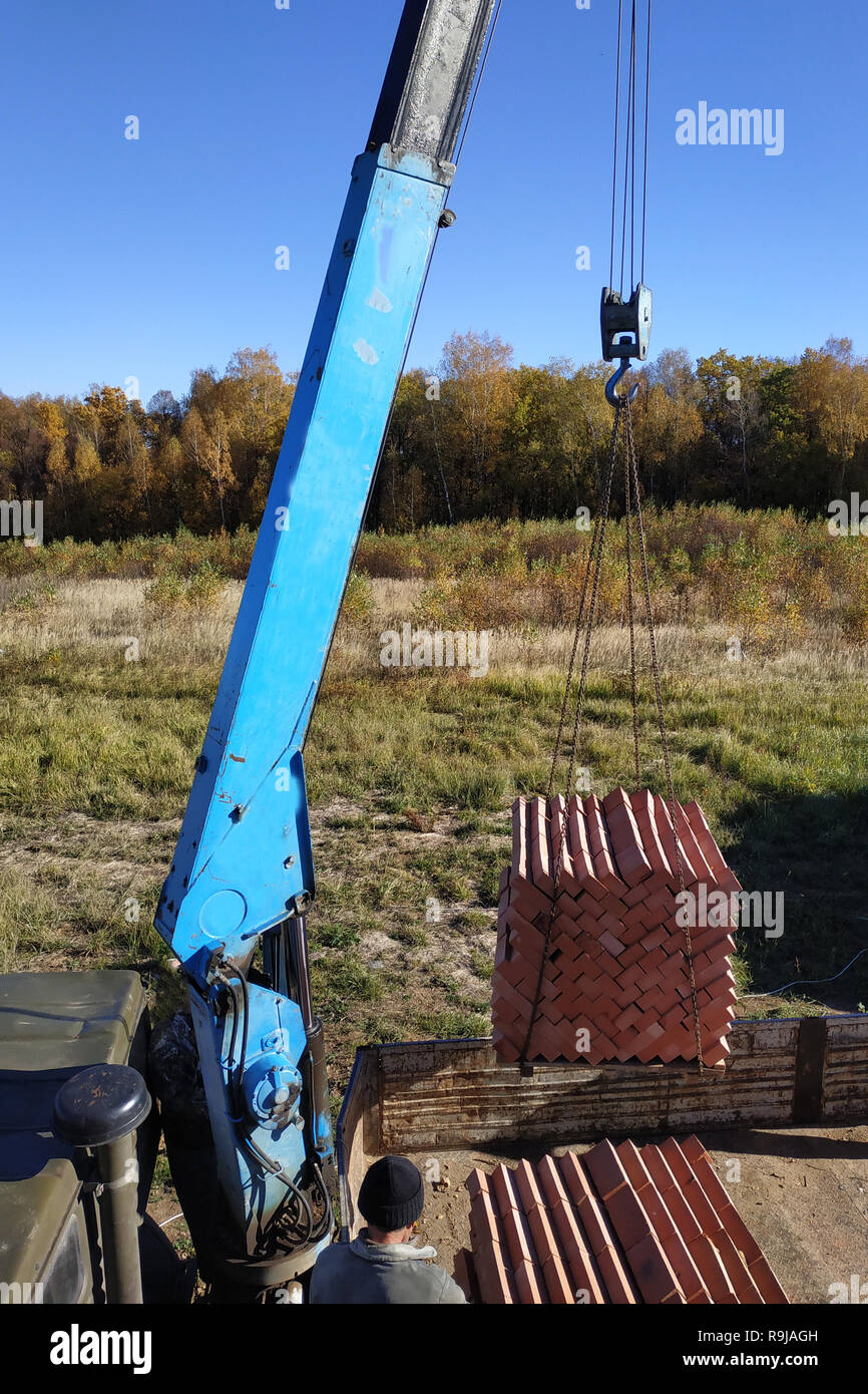 Loading bricks truck hi-res stock photography and images - Alamy