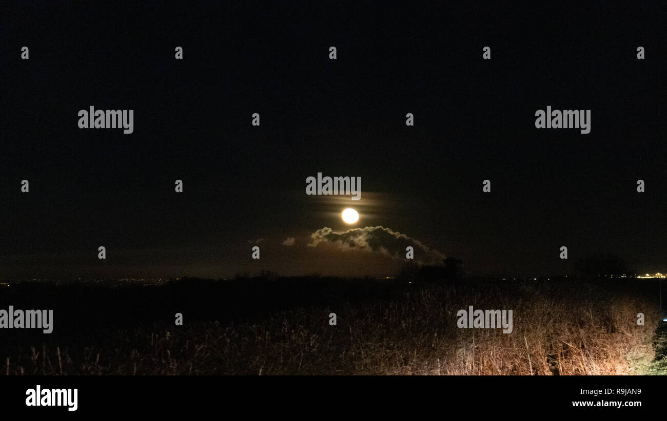 Moon behind cloud hi-res stock photography and images - Alamy