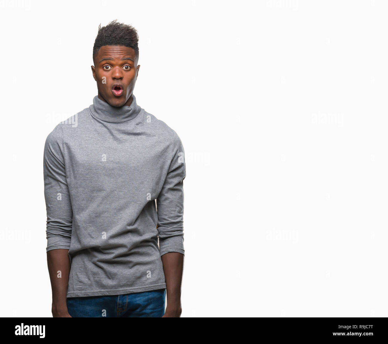 Happy excited shock african american Cut Out Stock Images & Pictures ...
