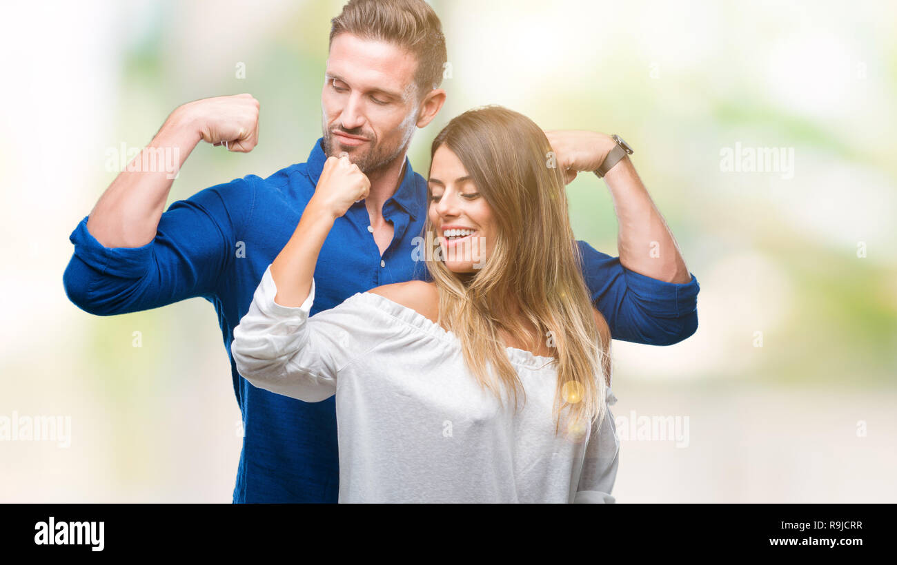 Woman boyfriend muscles hi-res stock photography and images - Alamy