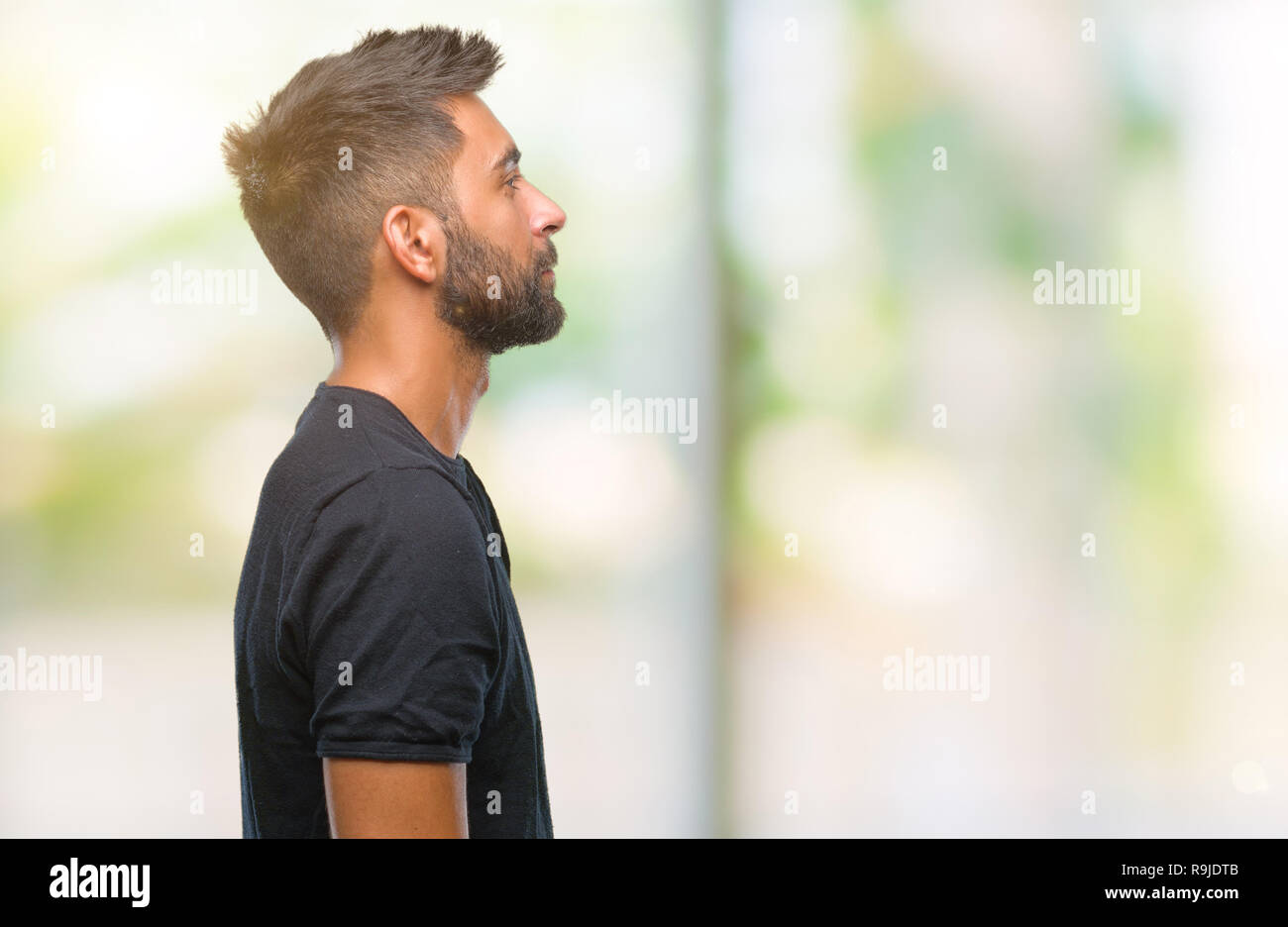 Indian man profile face hi-res stock photography and images - Alamy