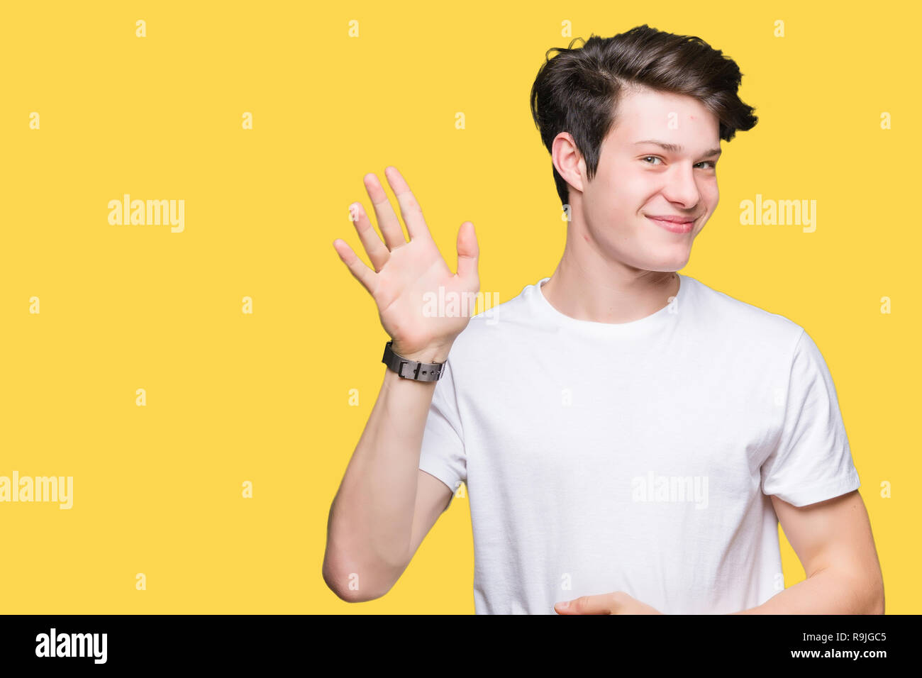 Waiving t shirt hi-res stock photography and images - Alamy