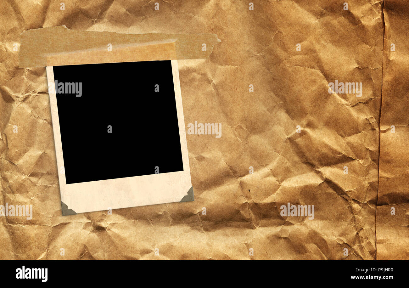 Single old photo over paper Stock Photo - Alamy