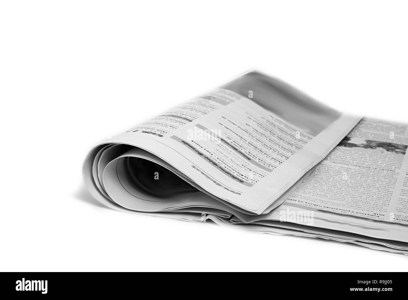 Newspaper stacked Black and White Stock Photos & Images - Alamy