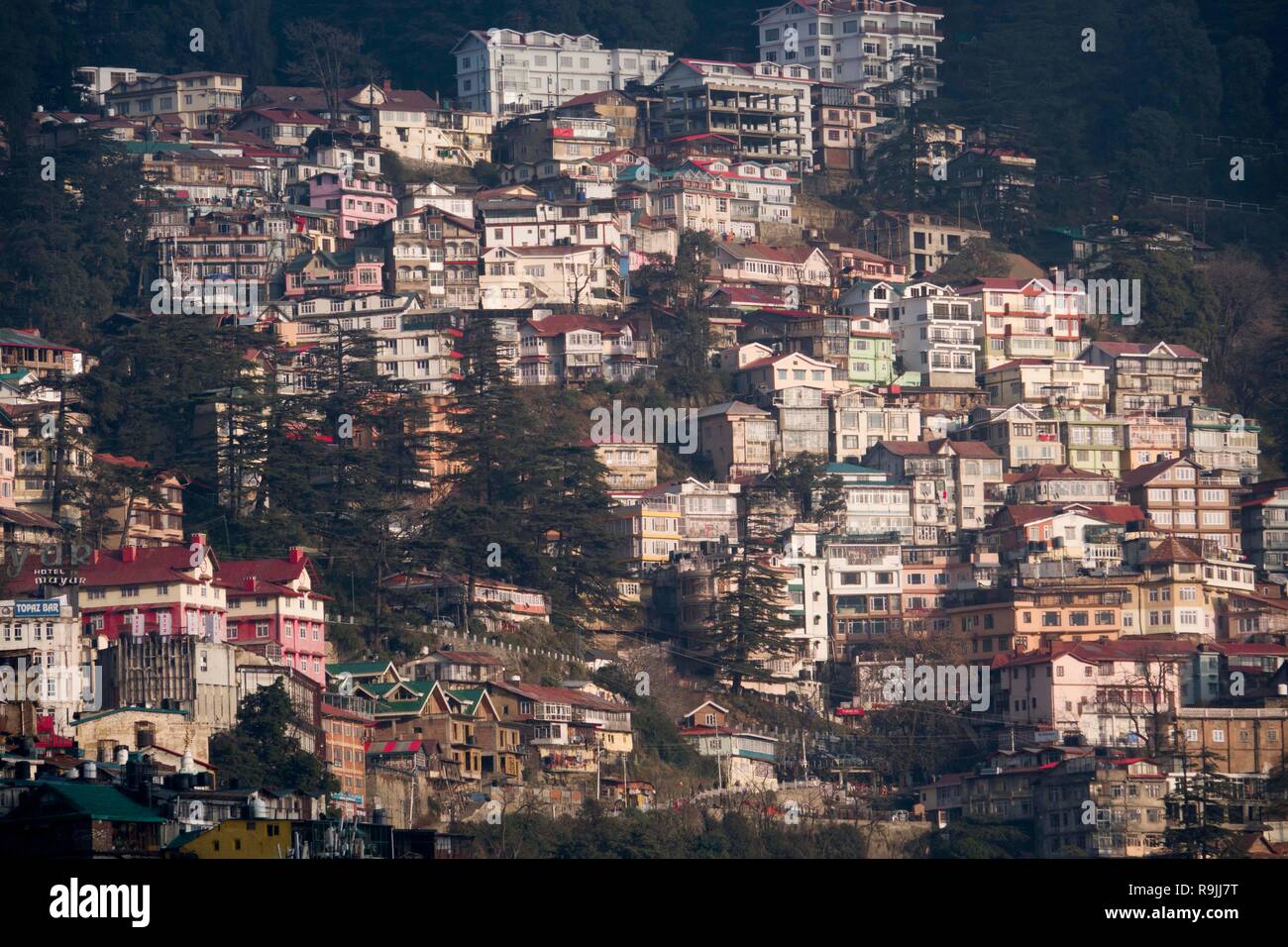 View of Shimla in Himachal Pradesh, India Stock Photo - Alamy