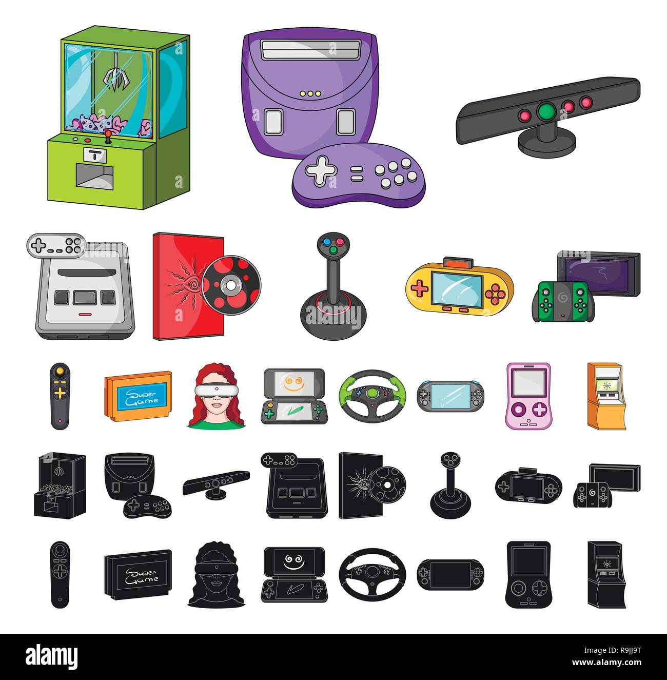 appliance,box,cartoon,black,collection,console,control,design,device ...