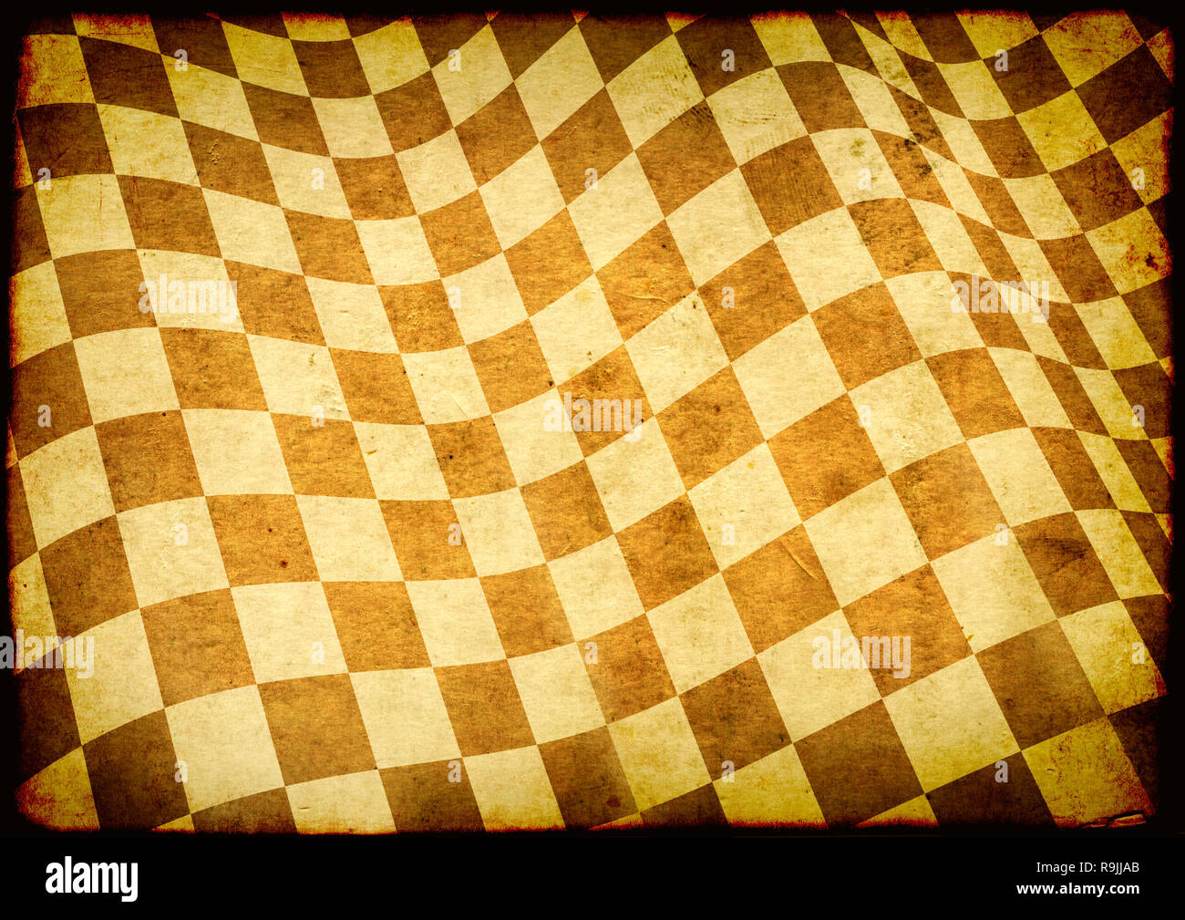 Checkered flag on grunge paper texture Stock Photo - Alamy