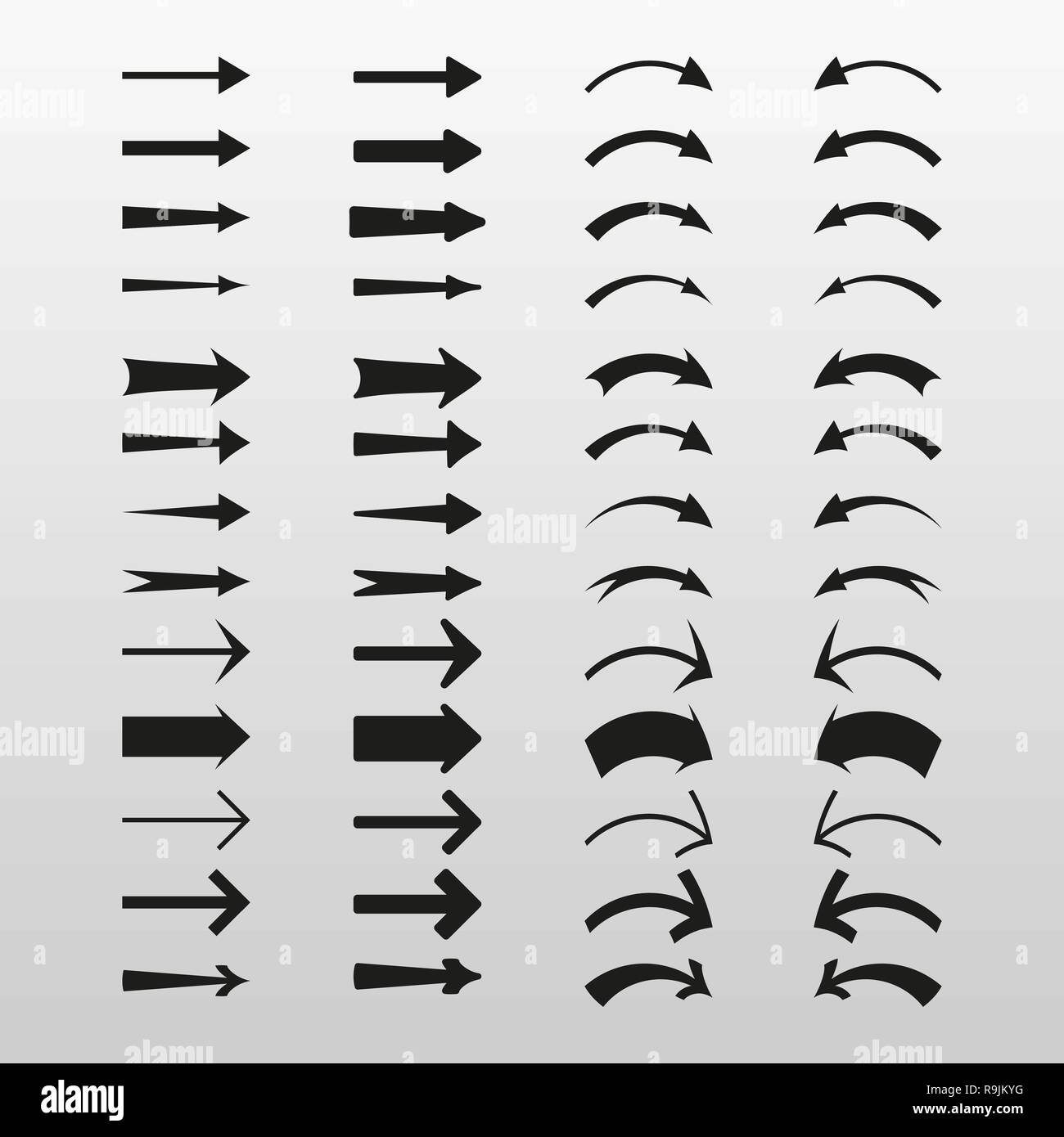 List with arrows Black and White Stock Photos & Images - Alamy