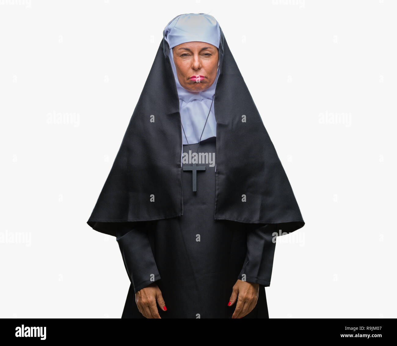 Angry nun hi-res stock photography and images - Alamy