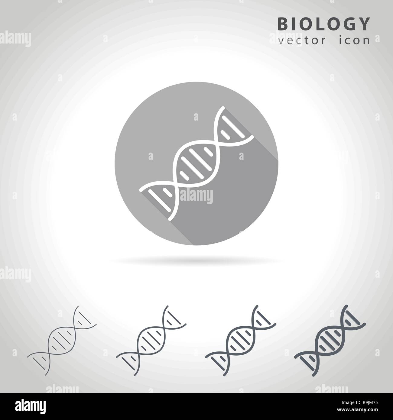 Eco dna icon outline Stock Vector Images - Alamy