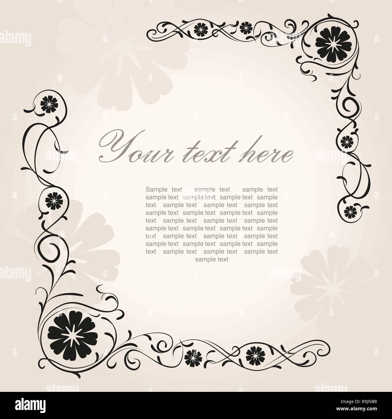 Angle border frame hi-res stock photography and images - Alamy