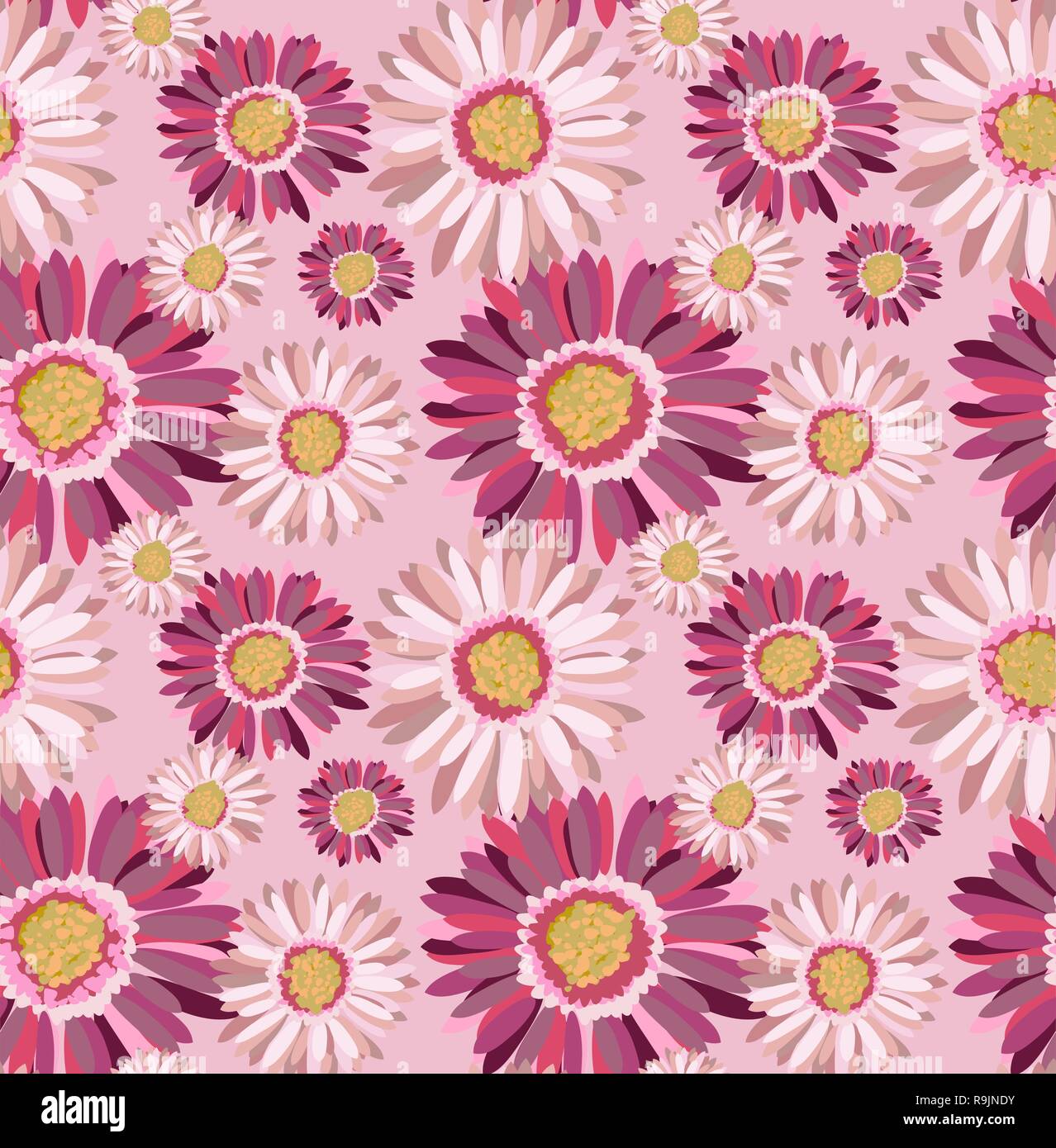 Gerbera flower background spring Stock Vector Images - Alamy