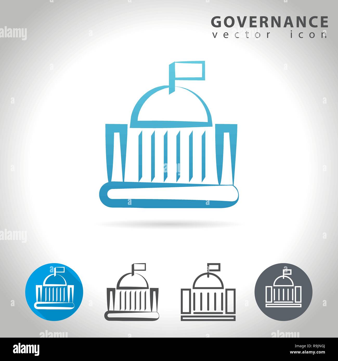 governance blue icon Stock Vector Image & Art - Alamy