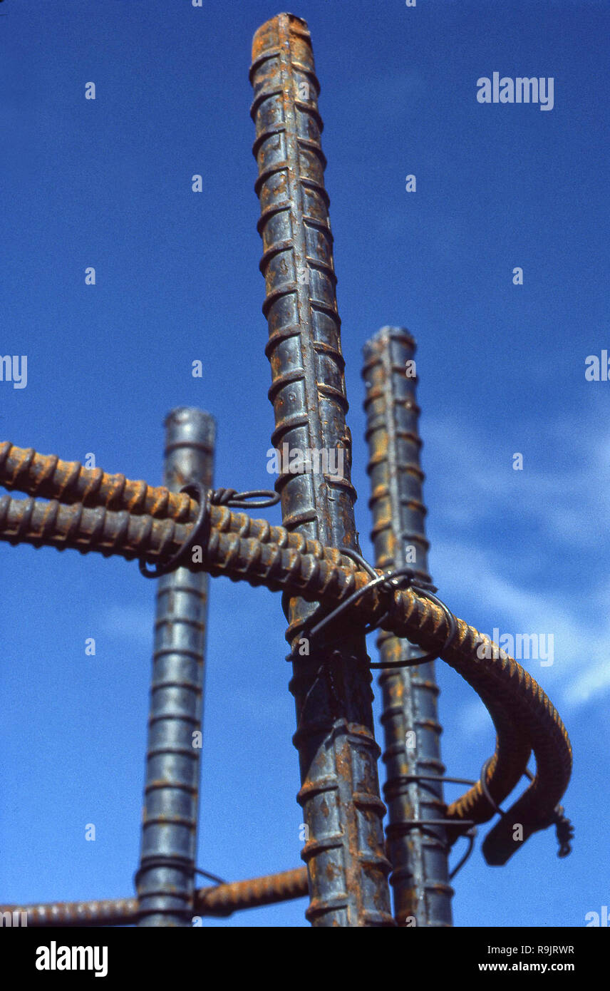 Reinforcing Bar for concrete foundations Stock Photo - Alamy